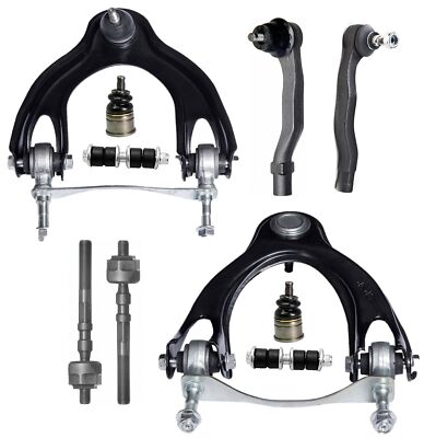 10 Piece Kit Ball Joints Inner Outer Tie Rod Ends Sway Bar Links Upper ...