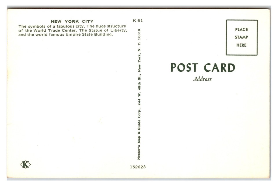 Vintage 1970s - 3 View of New York City, New York Postcard (UnPosted ...