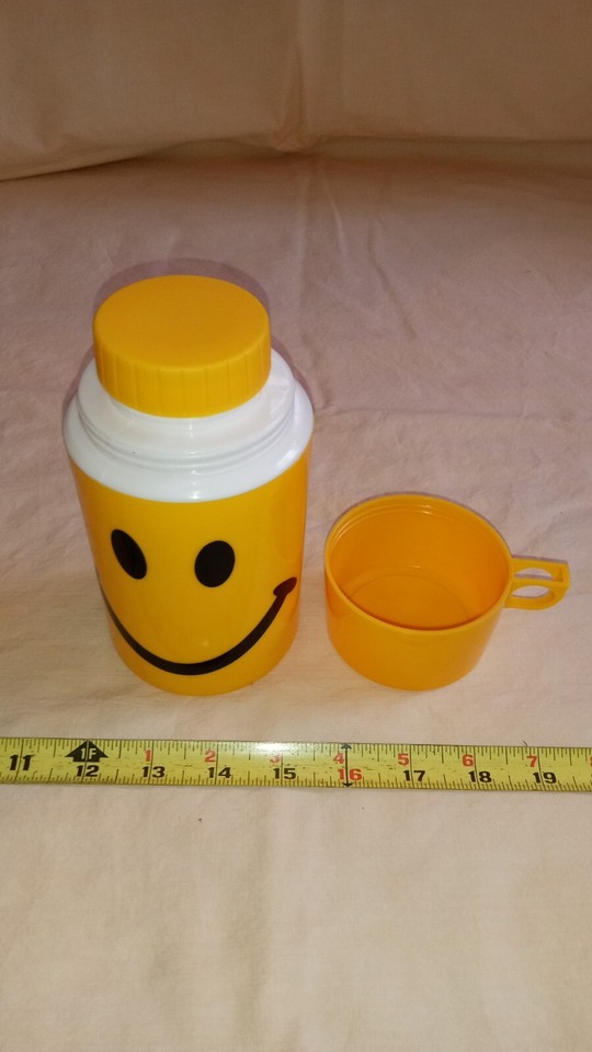 Vintage Smiley Face lunch box & matching Thermos. nice. | eBay