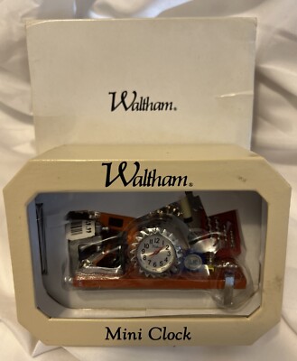Vintage Waltham Collector Tool Clock in Original Box Mini Clock Tools ...
