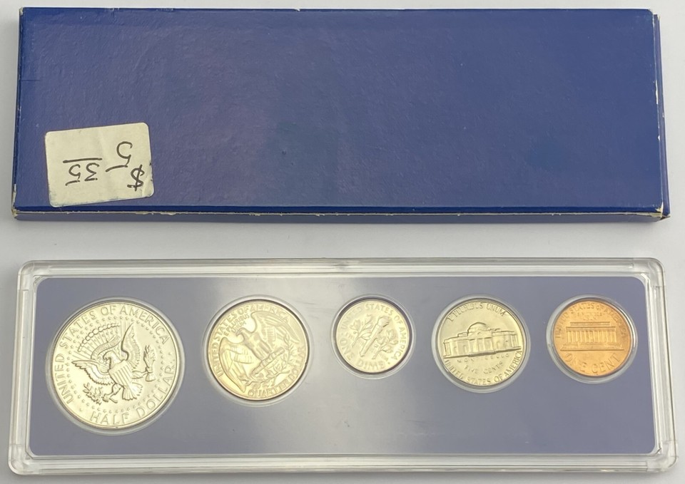 1967 SMS US Special Mint Set 40% Silver 5 coins Original Boxe z253 | eBay