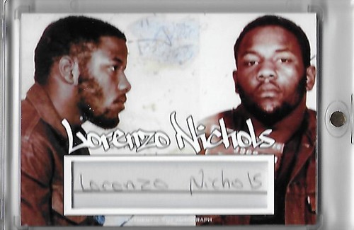 Lorenzo ‘Fat Cat’ Nichols signed card American Gangster New York Rare ...