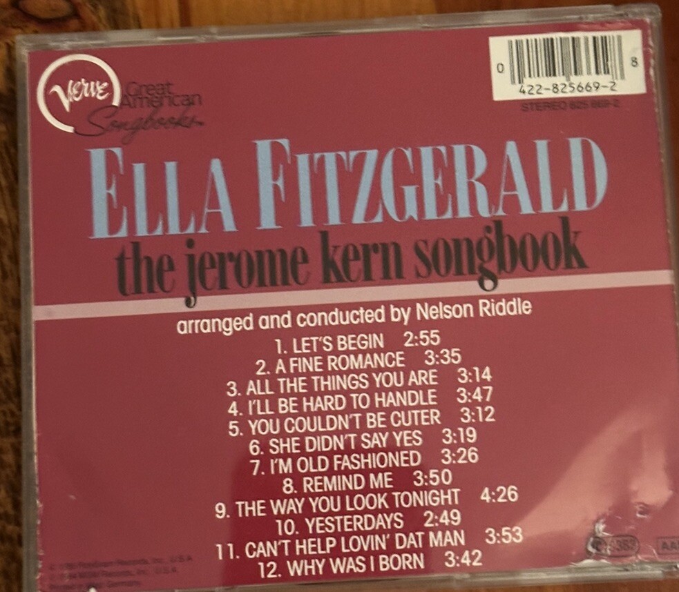 Ella Fitzgerald’s ‘The Jerome Kern Songbook’ CD (1985) W Germany Import ...