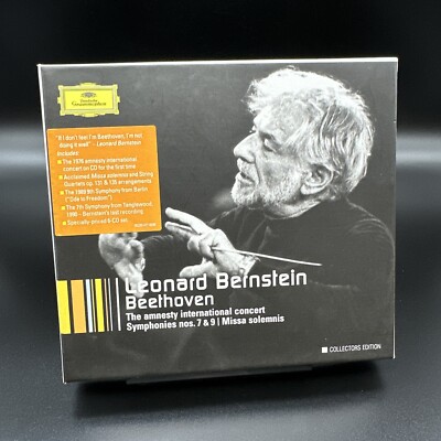 Leonard Bernstein Beethoven Symphonies Nos 7 & 9 Amnesty Intl [DG 6 CD ...