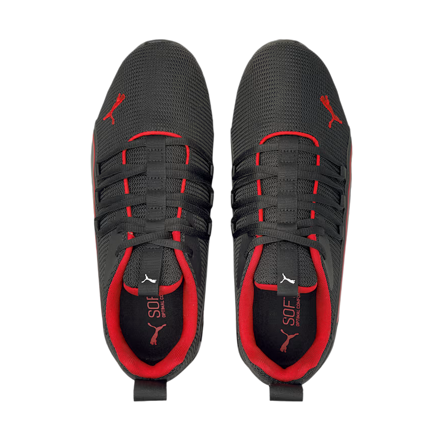 PUMA MENS BLACK RED RUNNING SHOE AXELION NXT 195656 01 | eBay