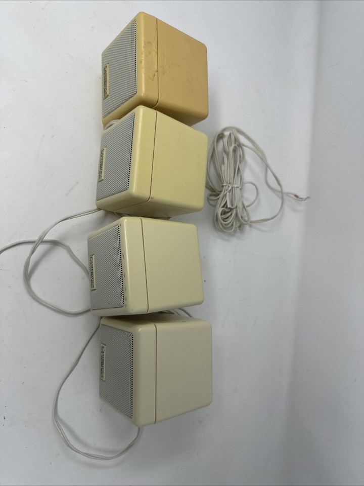 Cambridge Soundworks PC Works by Henry Kloss Cube Speakers. White ...