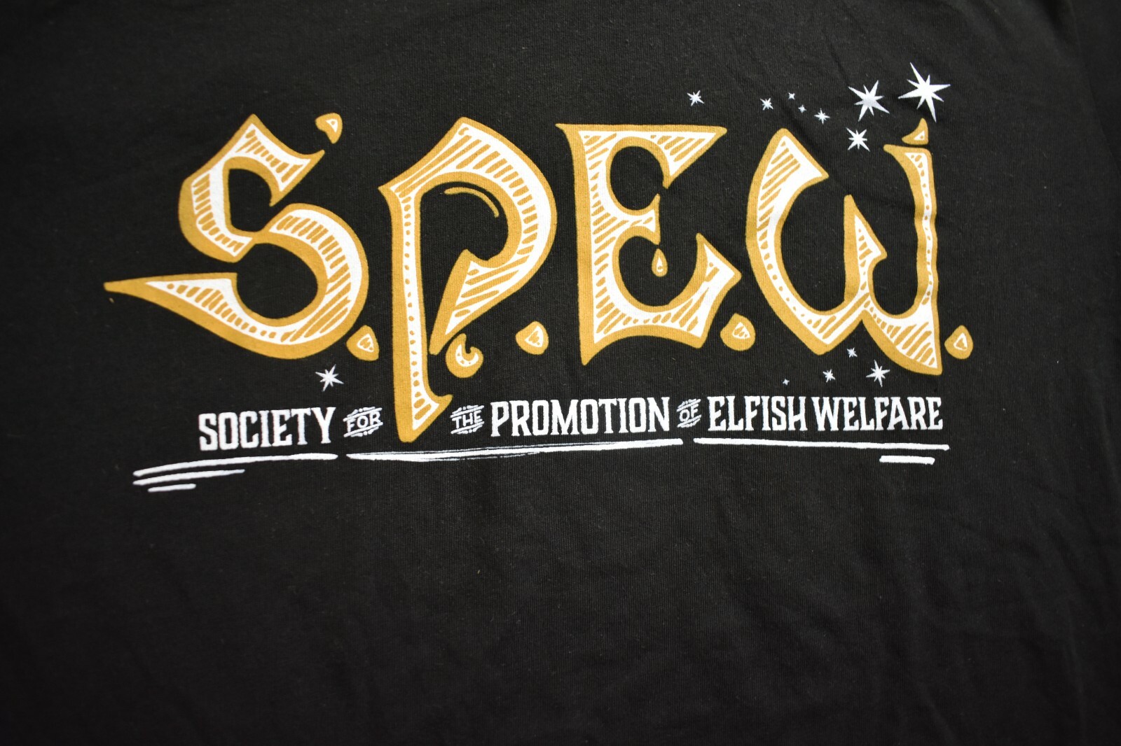 Harry Potter Mens SPEW Society For The Promotion Of Elfish Welfare ...