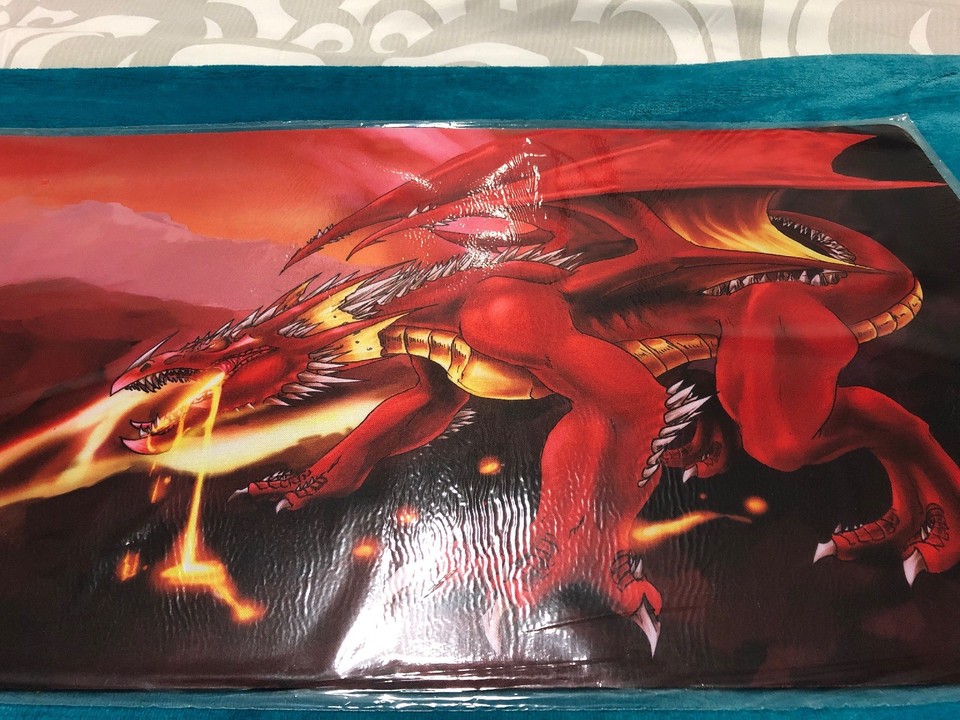 Red Dragon Card game Play mat, Game Mat Mouse pad. Size:(23 3/4 X 13 3/ ...