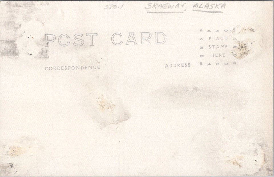 RPPC Skagway Alaska Pullen House Mrs. Pullen on Horse-Drawn Guest ...