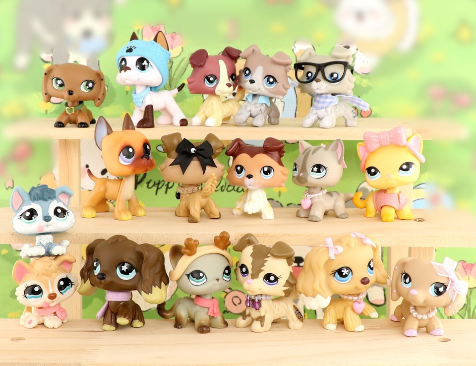 17 Lot Pet Shop LPS Dogs and Cats Collectable & Accessories Rare lps ...