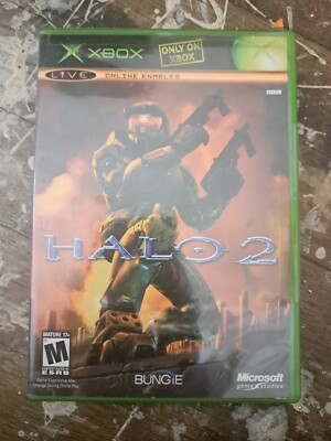 Halo 2 Microsoft Xbox USA Black Label Video Game 805529792234| eBay