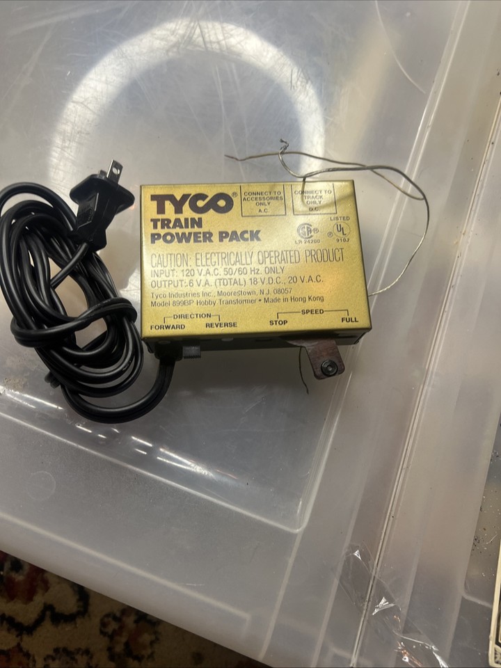 Vintage Tyco Train Power Pack Model 899BP Works Made in Hong Kong | eBay