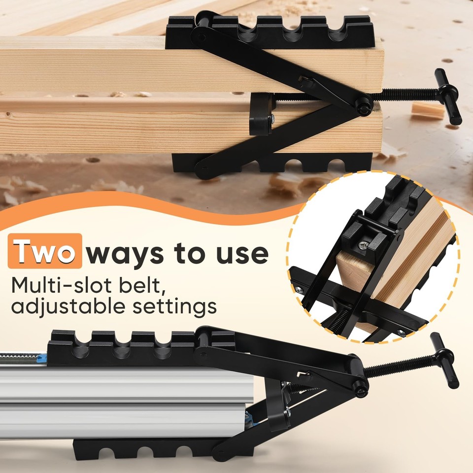 Panel Clamps Woodworking, Panel Clamp, 2 Pack of 4 Way Pressure Clamps ...