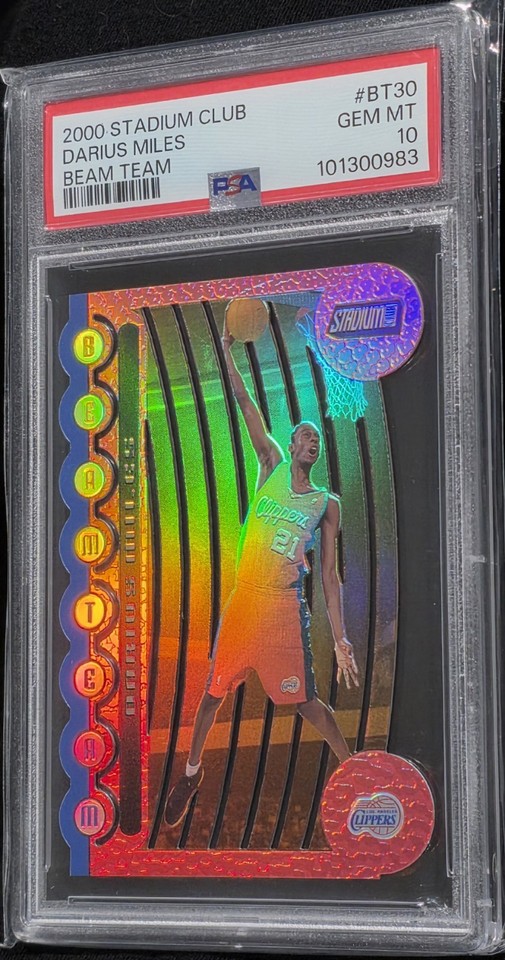 2000 Stadium Club BEAM TEAM Darius Miles #090/500 Rookie PSA 10 GEM MT ...