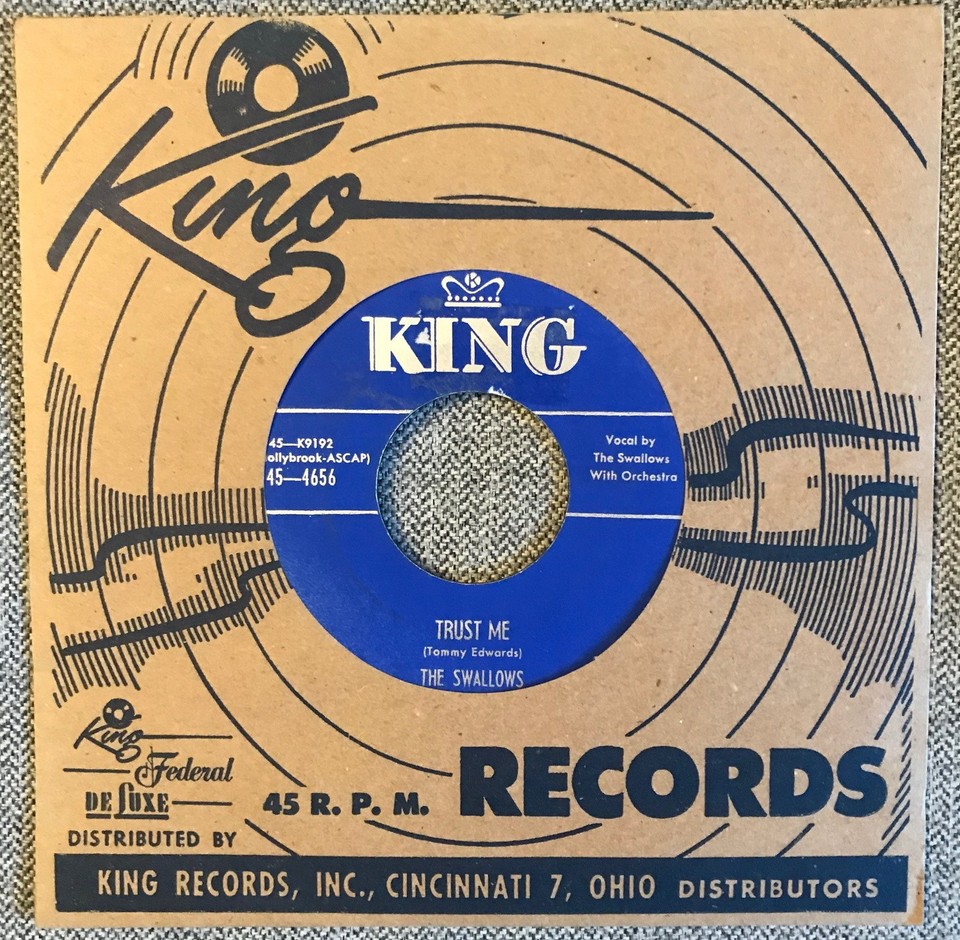 DOO WOP - THE SWALLOWS - PLEADING BLUES/TRUST ME - KING - RE-ISSUE - NM ...
