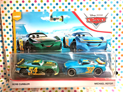 DISNEY PIXAR CARS 3 SET HERB CURBLE & MICHAEL ROTOR NEW | eBay