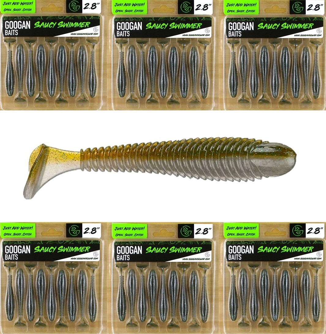 (6) Packs Of 9 Googan Saucy Swimmer 2.8" Swimbaits Magic Shad Brand New | eBay