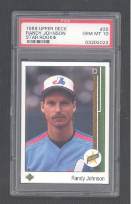 1989 Upper Deck Randy Johnson #25 Star RC Rookie PSA 10 GEM | eBay