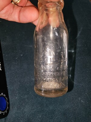 Edison Battery Oil 4" Bottle Thomas A Edison Made in USA Scrolled ...