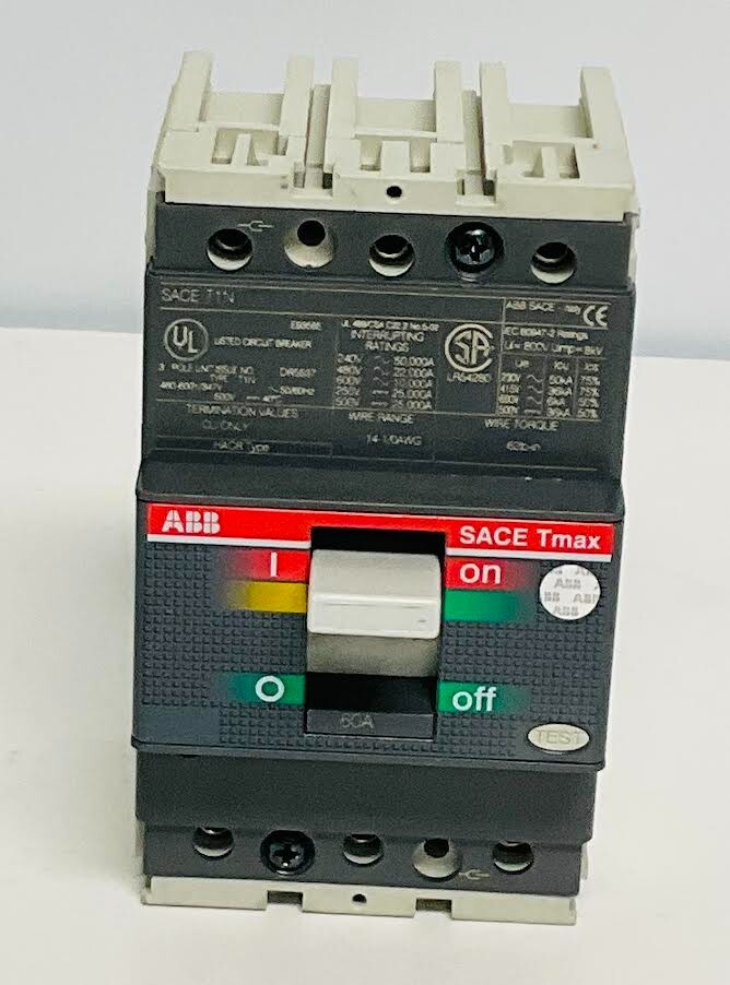 T1 N 100 ABB Sace Tmax Circuit Breaker 1SDA061805R1 60A 3P NEW Free ...