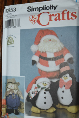 Simplicity Crafts 9953 Patten Santa Penguins Scarecrow Decorative ...