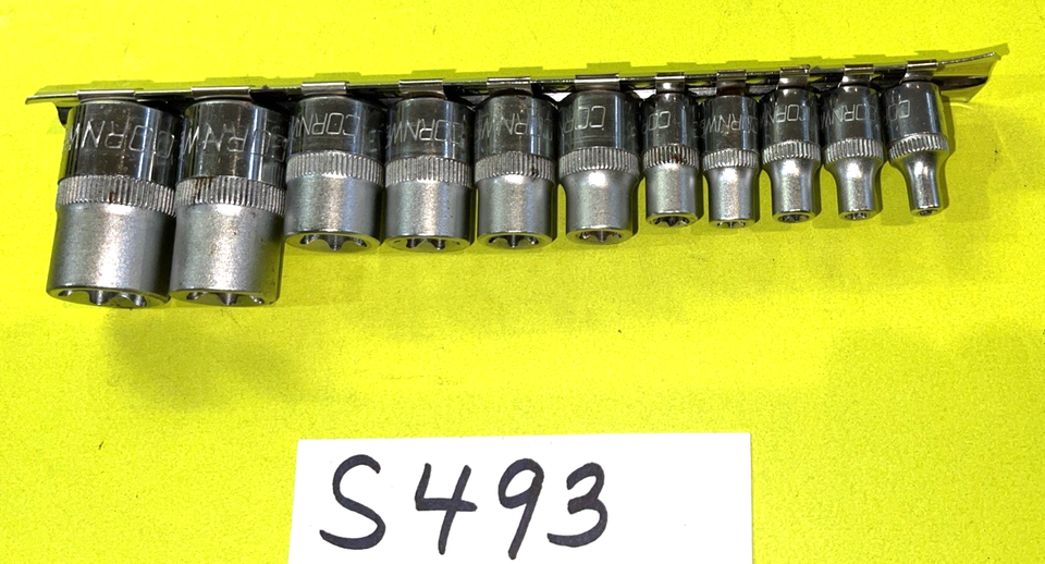 CORNWELL TOOLS 11 PIECE MULTI DRIVE INSIDE TORX SOCKET DRIVER SET E4 ...