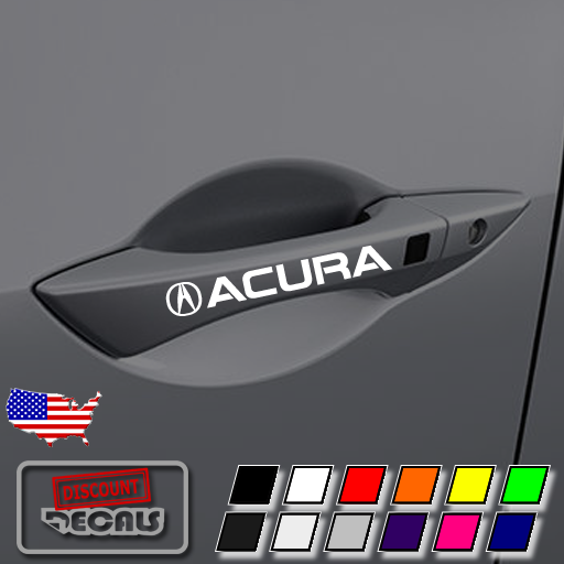 5x Door Handle Decal Sticker for ACURA TSX TL TLX RL MDX RDX Vtec A ...