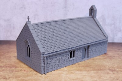 Medieval Church Building Kit 1:76th Scale OO Gauge Model Railway ...