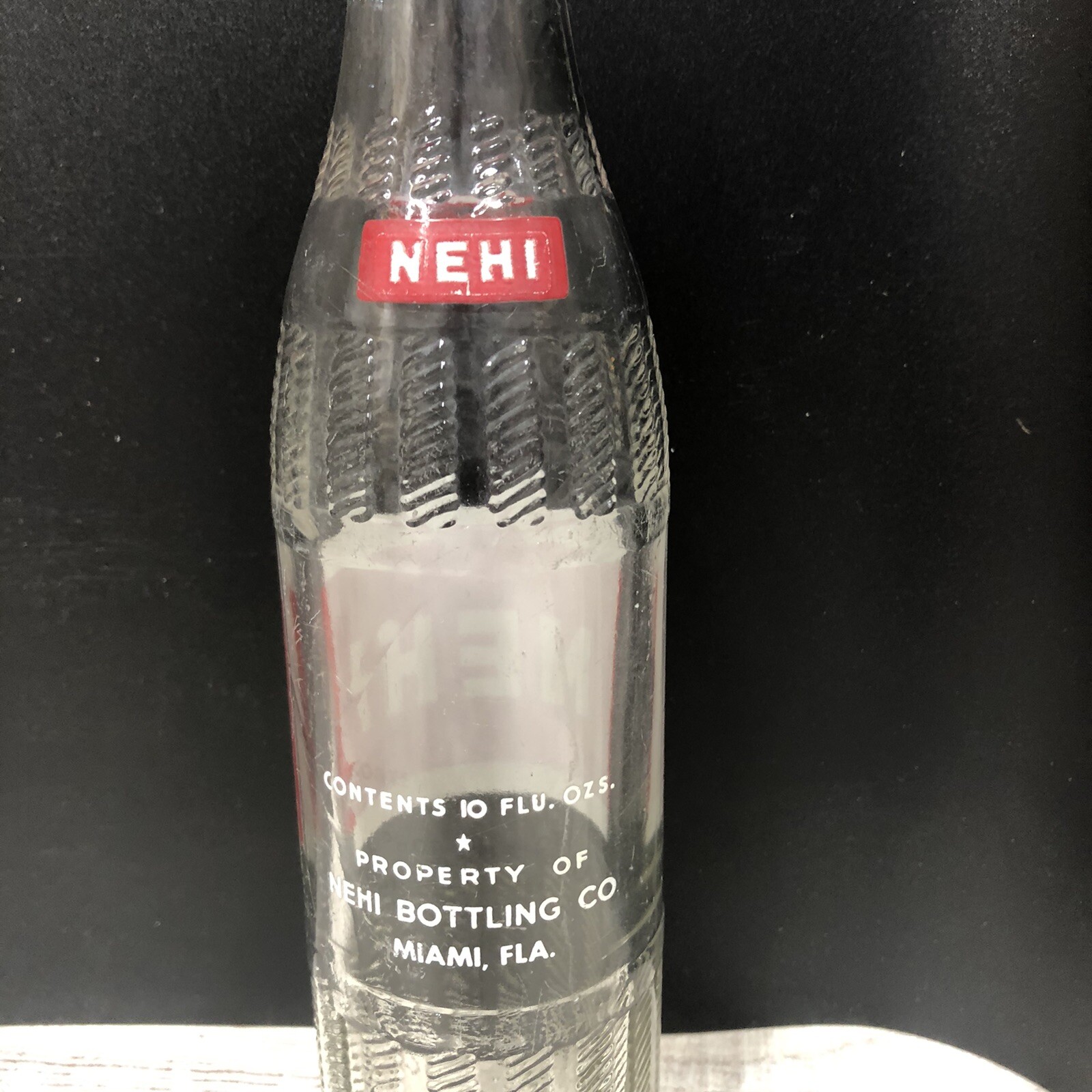 Vintage Nehi Soda 10oz Ounces Bottle ACL Miami Salisbury Embossed | eBay