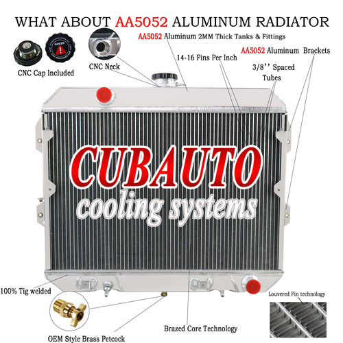 Aluminium 4 Rows Cooling Radiator For 1981-1983 82 Nissan Datsun 280ZX ...