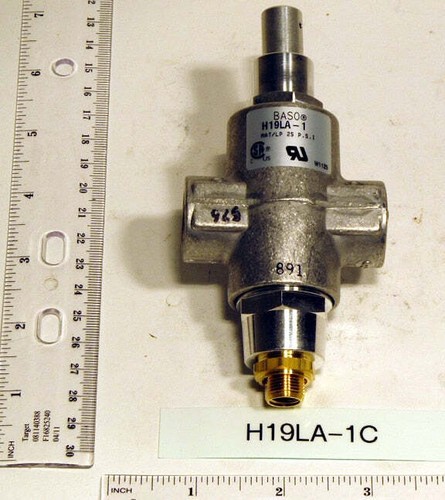 Baso Gas Products H19LA-1C 3/8" Automatic Shutoff High Pressure Pilot ...