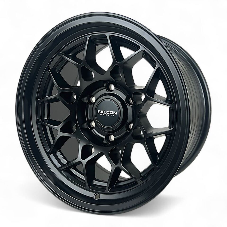 (4) FALCON TX3 EVO 17x9 ET 0 6x139.7 6x5.5 Matte Black Toyota Tacoma | eBay