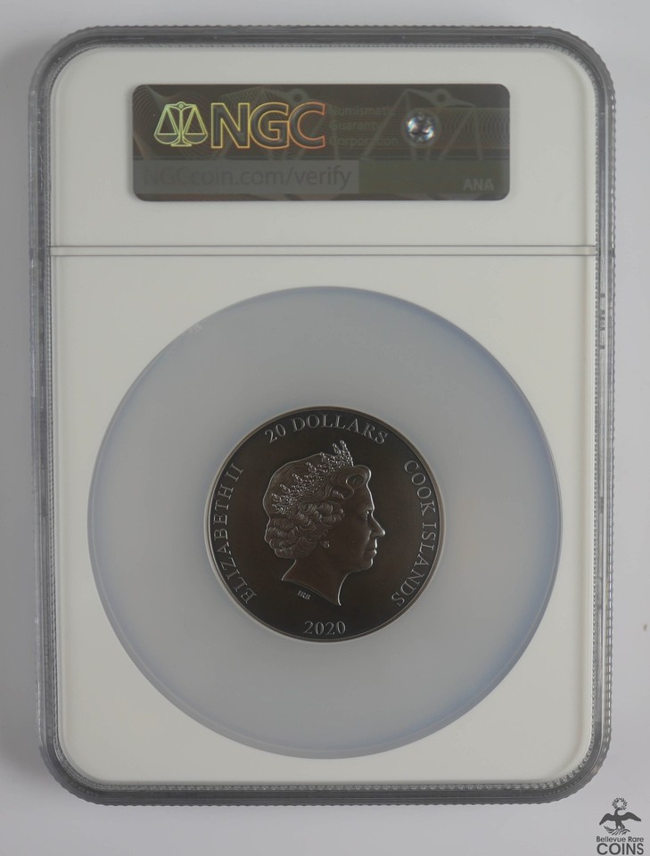 2020 Cook Islands .999 Fine Silver 3oz Coin PROMETHEUS PCGS MS70 ...