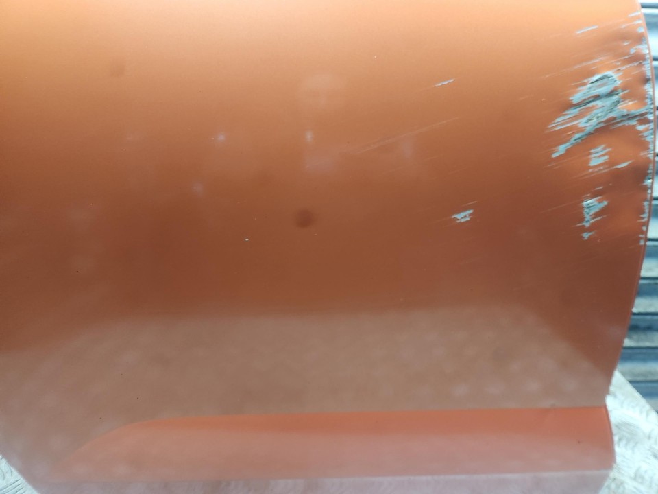 VOLKSWAGEN POLO DOOR REAR RIGHT DRIVER SIDE IN ORANGE DAMAGED MK6 AW ...