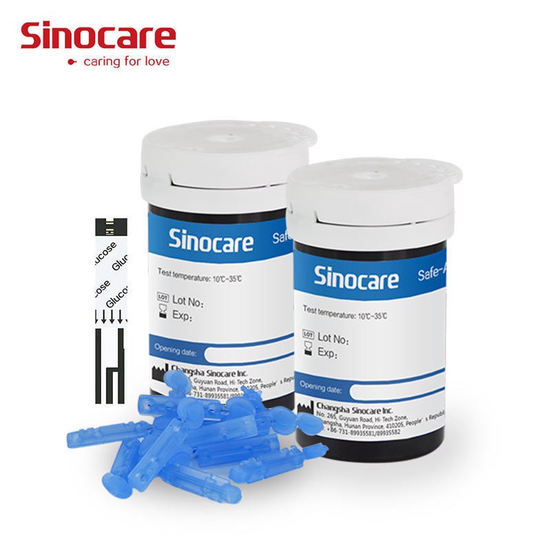 Sinocare Safe-Accu Blood Glucose Test Strips for Home Use Diabetes 1 | eBay