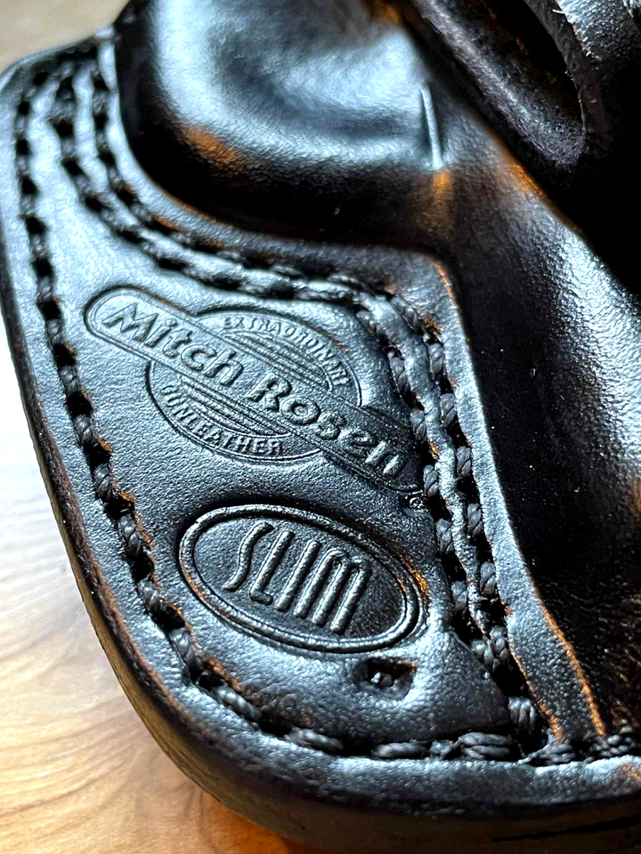 Mitch Rosen Extraordinary Gunleather Slim Black Leather Handgun Holster ...