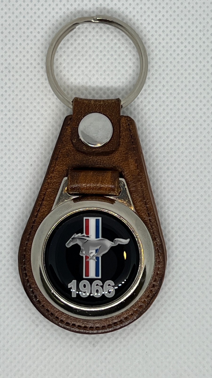High Quality 100% leather RETRO KEYCHAIN FOR A 1966 BLACK MUSTANG | eBay