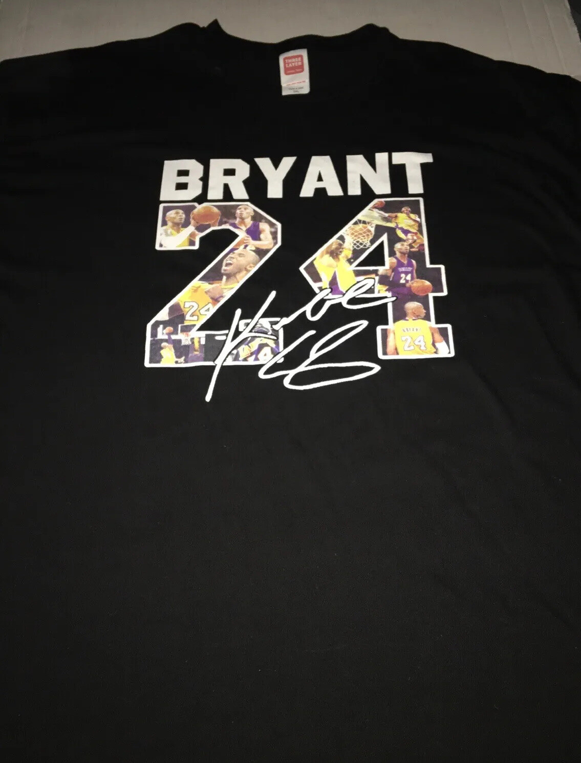 Kobe Brayant #24 Basketball Legend T Shirt 3X Unisex … - Gem