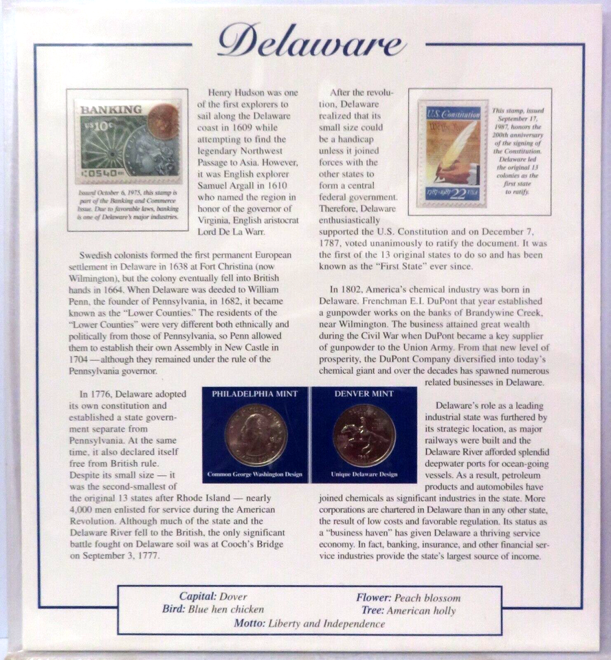 Postal Commemorative Society Statehood Quarters & Stamp Collection ...