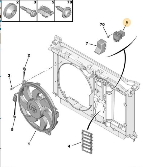 resistenza motoventilatore 1611739780 originale Peugeot 107-206-307 ...