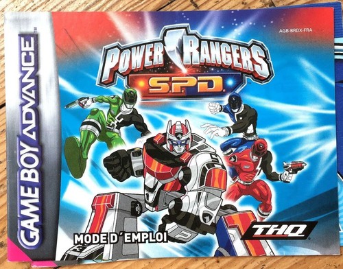 NOTICE SEULE POWER RANGERS S.P.D 100% ORIGINALE GAMEBOY ADVANCE GBA PAL ...