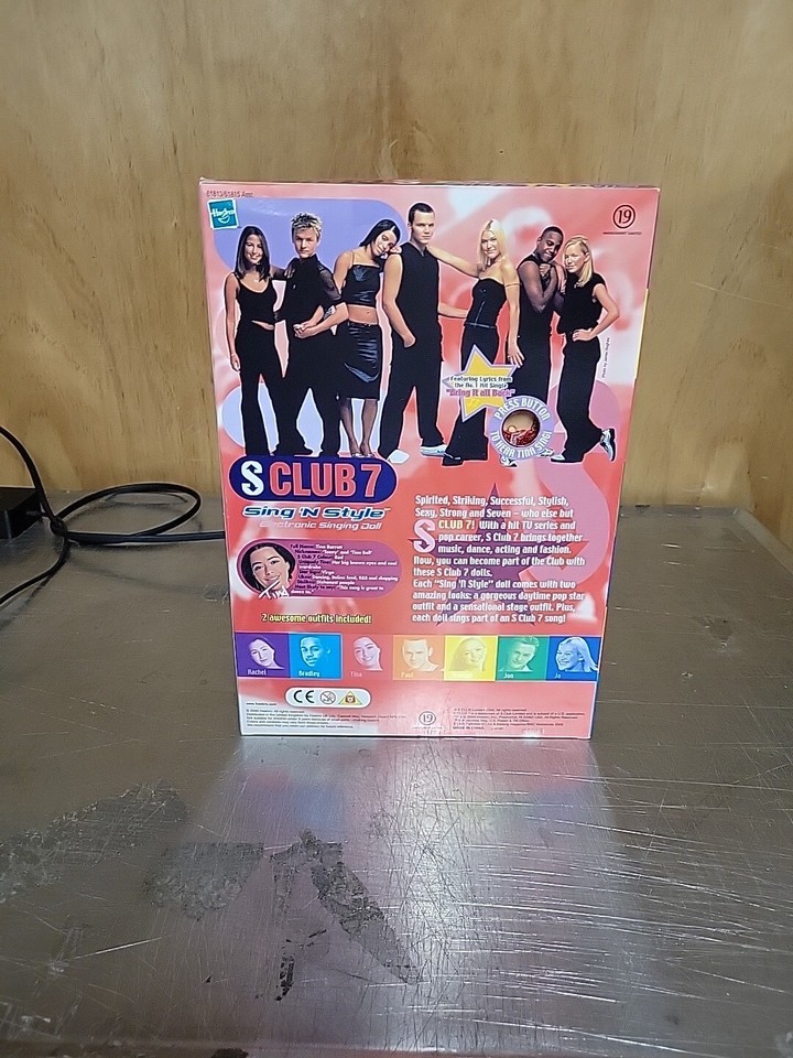 S Club 7 Sing 'N Style Rachel Doll In Box Hasbro 2000 Electronic Music ...