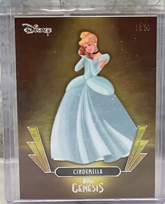 2025 Topps Disney Genesis Gold Holo Foil 18/50 Cinderella #28 | eBay