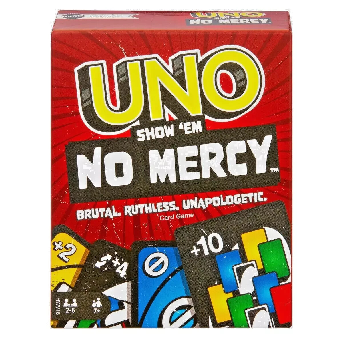 UNO Show ‘em No Mercy Card Game for Kids, Adults & Family Night ...