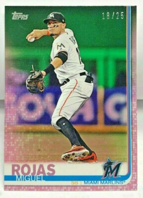 Miguel Rojas 2019 Topps MINI On Demand #394 - PINK Parallel #'d 18/25 ...