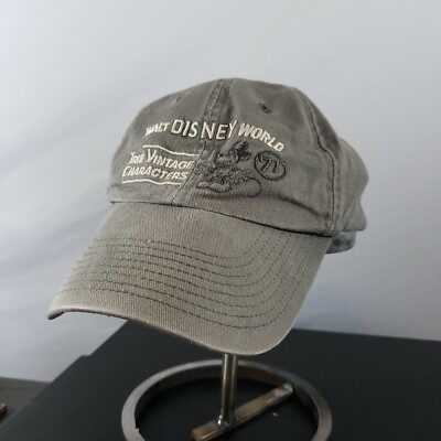 2 Walt Disney World Vintage Characters Cap Hat Embroidered Strapback | eBay