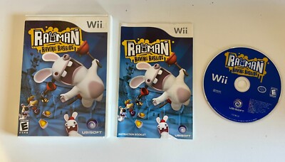 Rayman Raving Rabbids (Nintendo Wii, 2006) Complete with Case & Manual ...