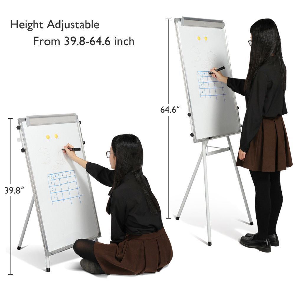 Whiteboard Portable Stand Easel Tripod Magnetic Display Telescopic Flipchart 60 | eBay