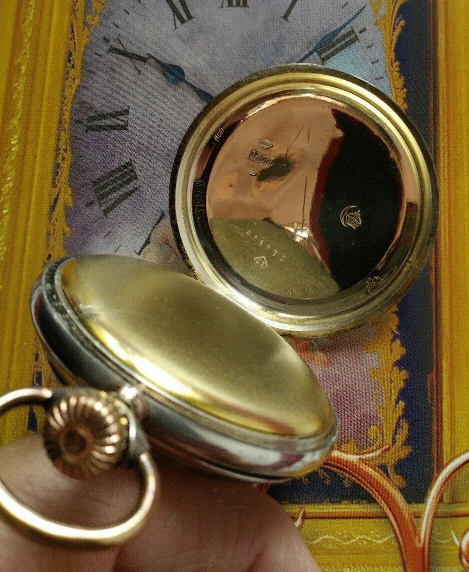 Antique Rare Swiss GALA 800 Silver Pocket Watch | eBay
