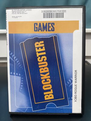 Blockbuster Video Game Case - Xbox 360 Rogue Warrior With Game Clean ...
